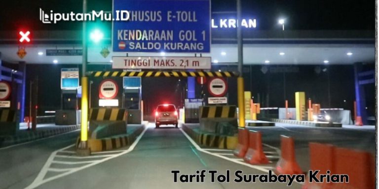 Tarif Tol Surabaya Krian 2025, Masuk Via Gerbang Warugunung Golongan 1-5 - LiputanMu.ID